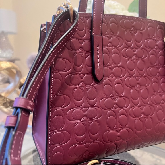 Coach | Bags | Coach Charlie Carryall 28 In Signature Leather Crossbody ...